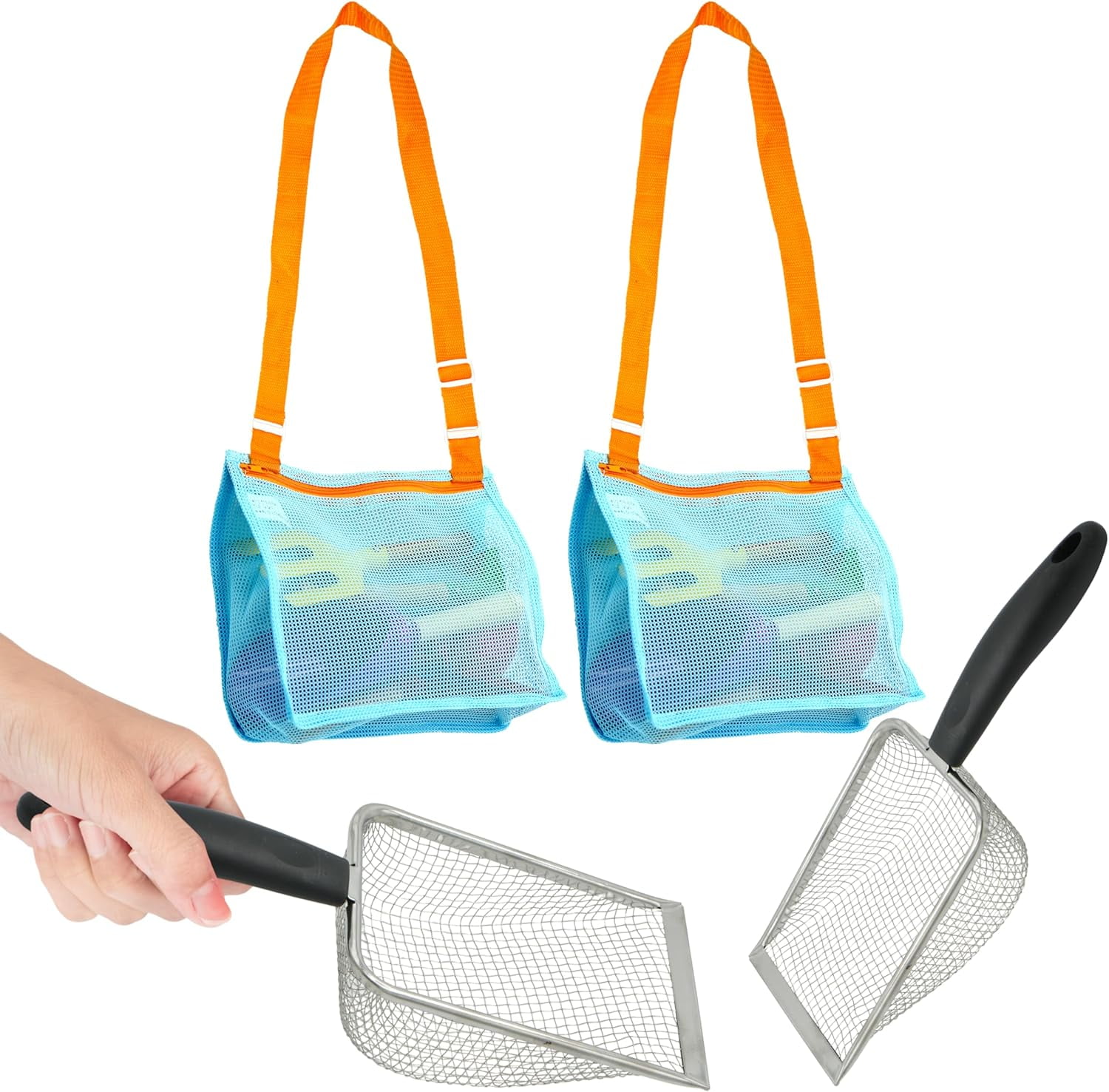 4E's Novelty 1 Set Shark Tooth Sifter, Packable Beach Toy for Kids ...