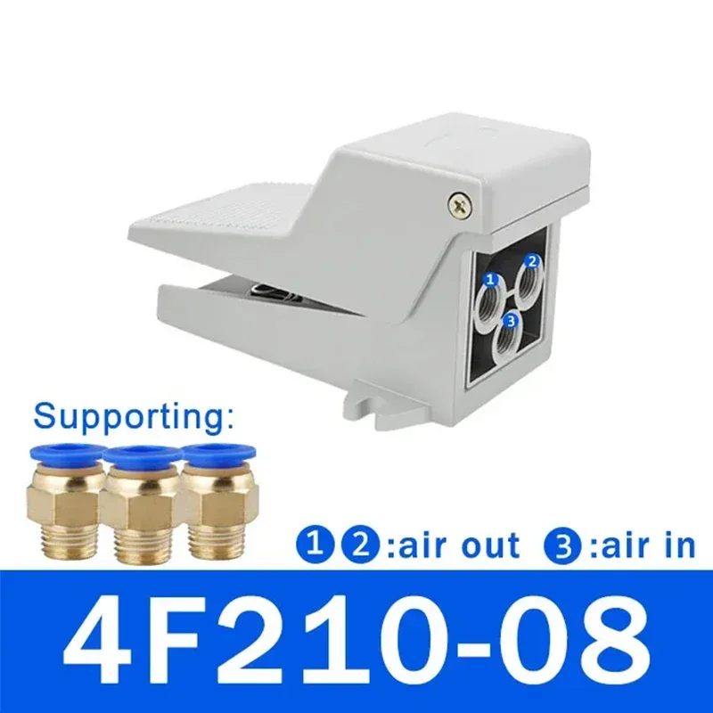 4F210-08-single valve-Nice Industrial Pneumatic Foot Operated, 08L Air ...