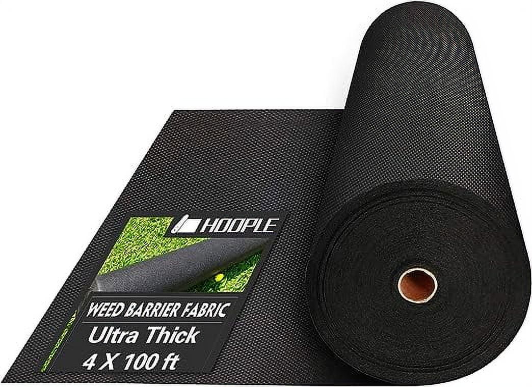 Bonison Garden Weed Barrier Fabric, 4FT x 100FT, Durable Heavy-Duty ...