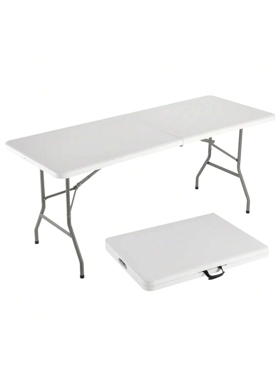 4FT/6FT Plastic Folding Table, Shooting Table, HDPE Portable Picnic ...