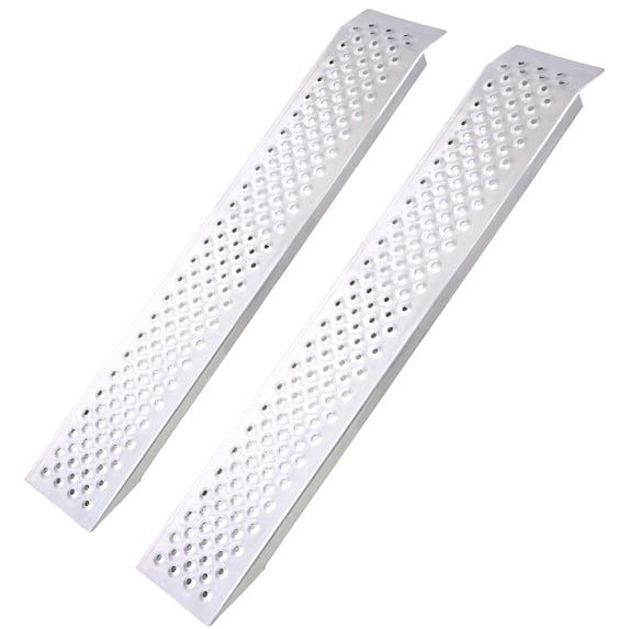 4FT Aluminum Shed Ramps 2PC, Lightweight Loading Ramps for Shed Curb ...