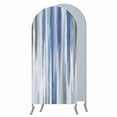 4FT Arch Backdrop Covers, Blue Gray Wedding Arch Cover Stretchy, Modern ...