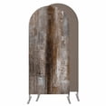 4FT Arch Backdrop Covers, Brown Wedding Arch Cover Stretchy, Retro Oil ...