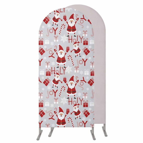 4FT Arch Backdrop Covers, Christmas Santa Claus Wedding Arch Cover ...
