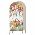 4FT Arch Backdrop Covers, Fall Orange Pumpkins Wedding Arch Cover ...