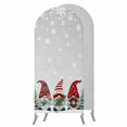 4FT Arch Backdrop Covers, Grey Christmas Gnomes Wedding Arch Cover ...