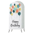 4FT Arch Backdrop Covers, Happy Birthday Wedding Arch Cover Stretchy ...