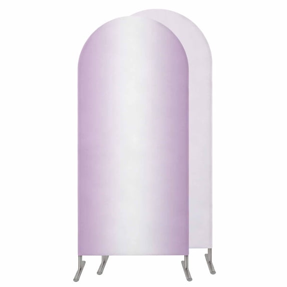 4FT Arch Backdrop Covers, Light Purple Ombre Wedding Arch Cover ...