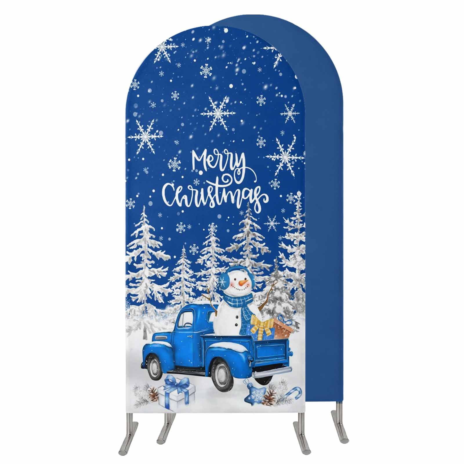 4FT Arch Backdrop Covers, Merry Christmas Wedding Arch Cover Stretchy ...