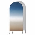 4FT Arch Backdrop Covers, Navy Blue Beige Ombre Cream Wedding Arch ...