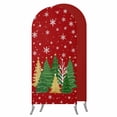 4FT Arch Backdrop Covers, Red Christmas Tree Wedding Arch Cover ...