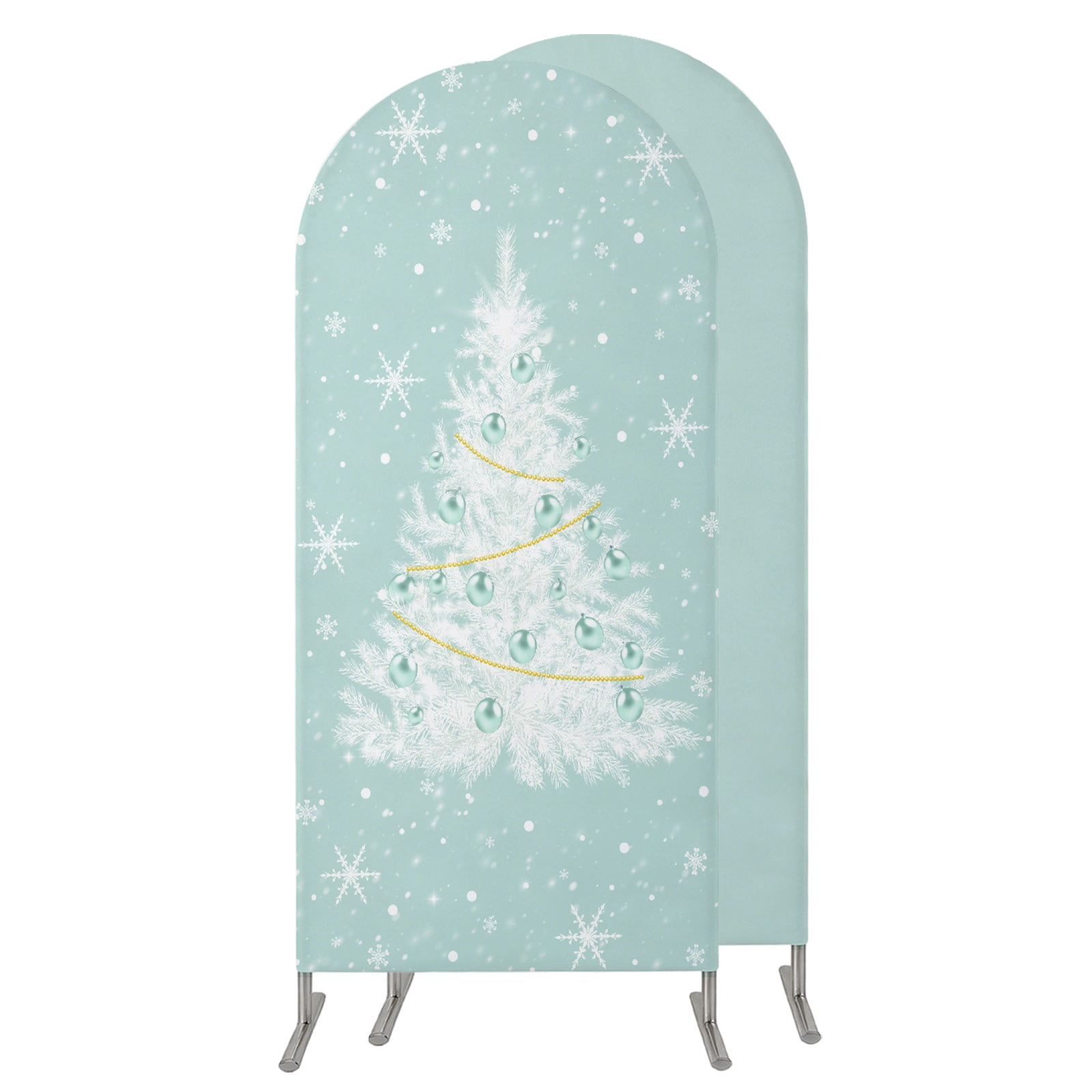 4FT Arch Backdrop Covers, Teal Green Christmas Tree Wedding Arch Cover ...