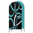 4FT Arch Backdrop Covers, Turquoise Geometric Wedding Arch Cover ...