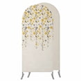 4FT Arch Backdrop Covers, Weeping Flowers Wedding Arch Cover Stretchy ...