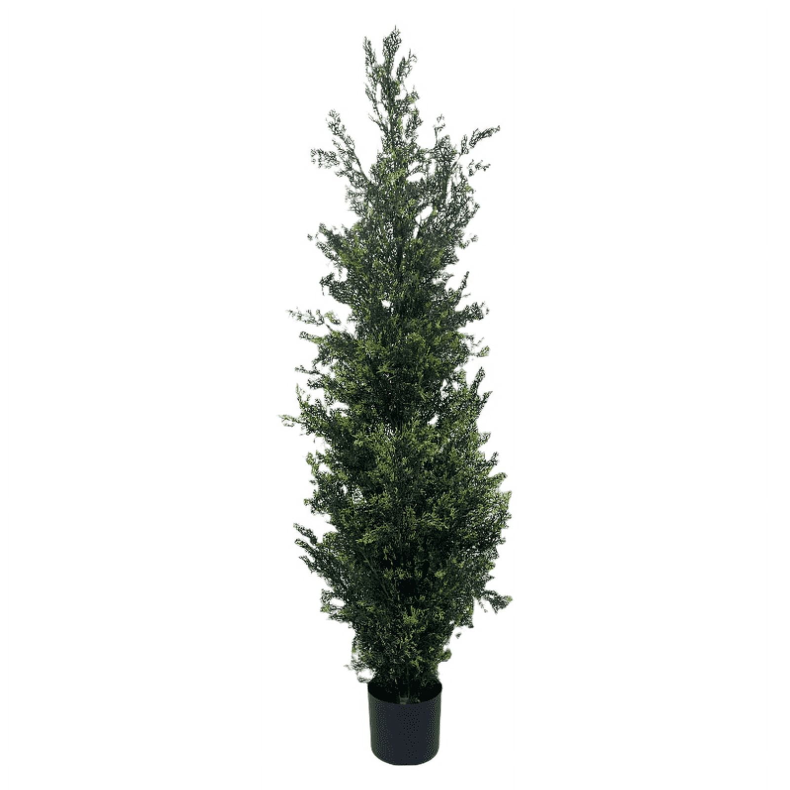4FT Artificial Cedar Tree, Artificial Topiary Cedar Plants Potted Tree ...