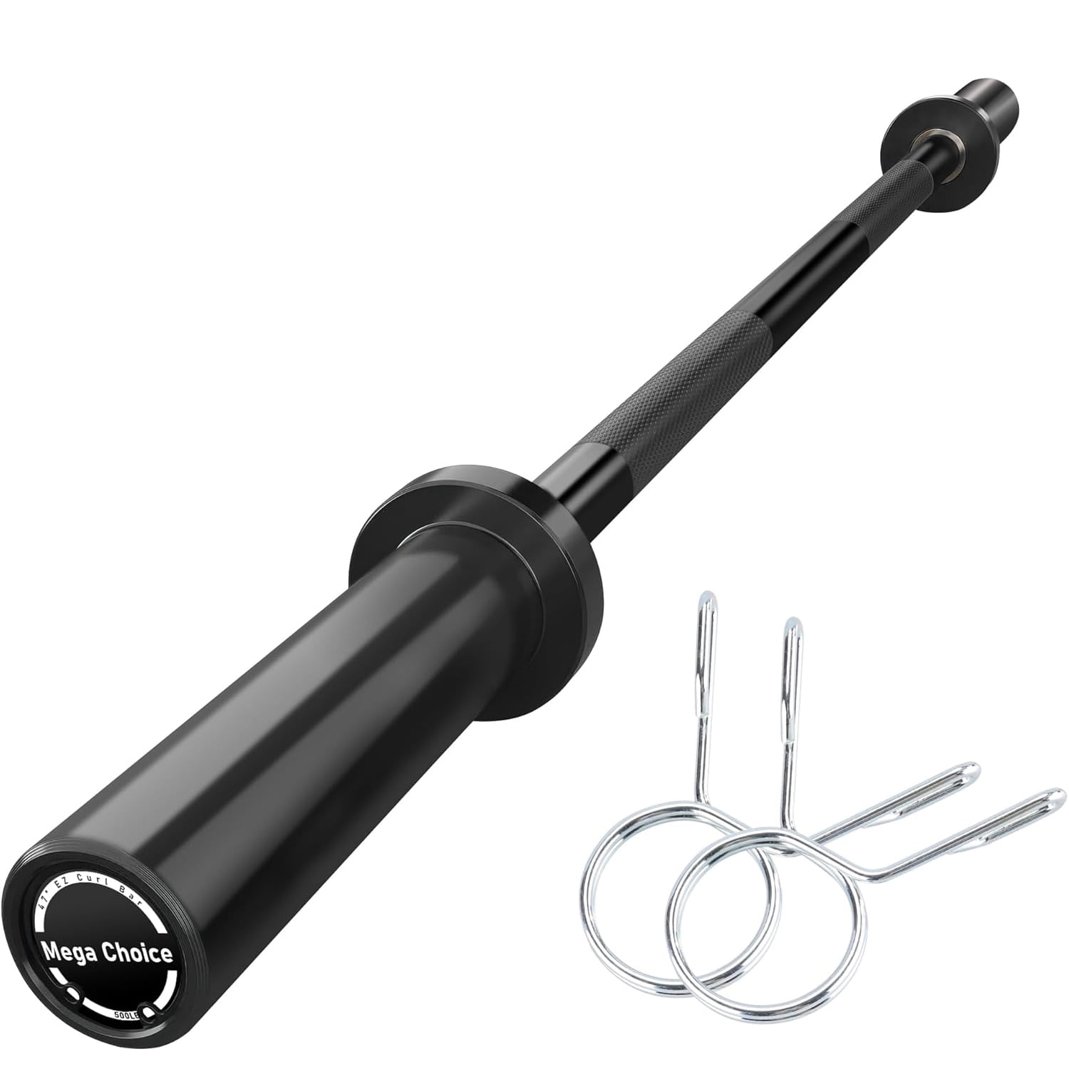 4FT Barbell – 500 lb Capacity Weight Bar for Home Gyms, Compact 48 ...