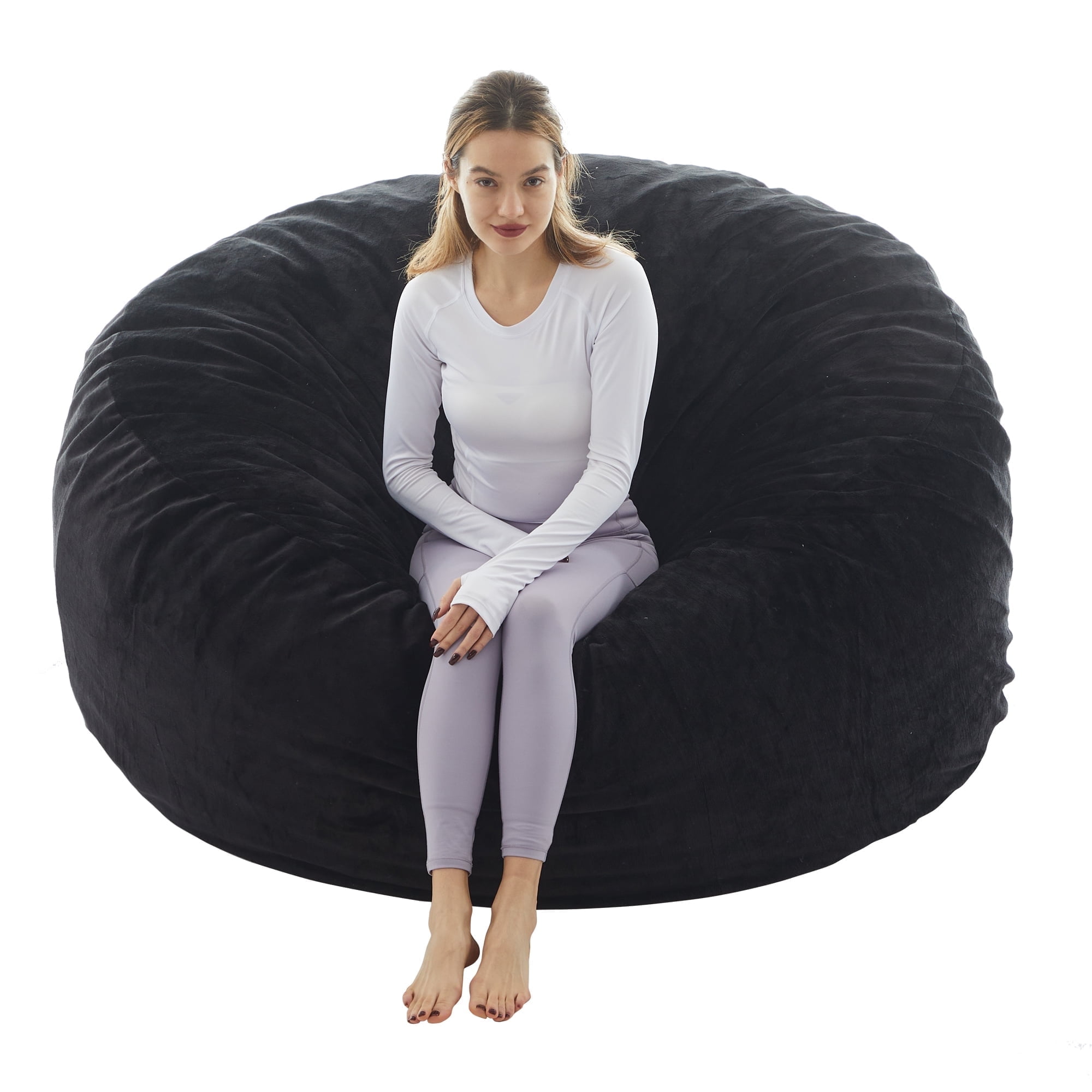 4FT Bean Bag Chair Bean Bag Chairs for Adults Giant Bean Chairs with ...
