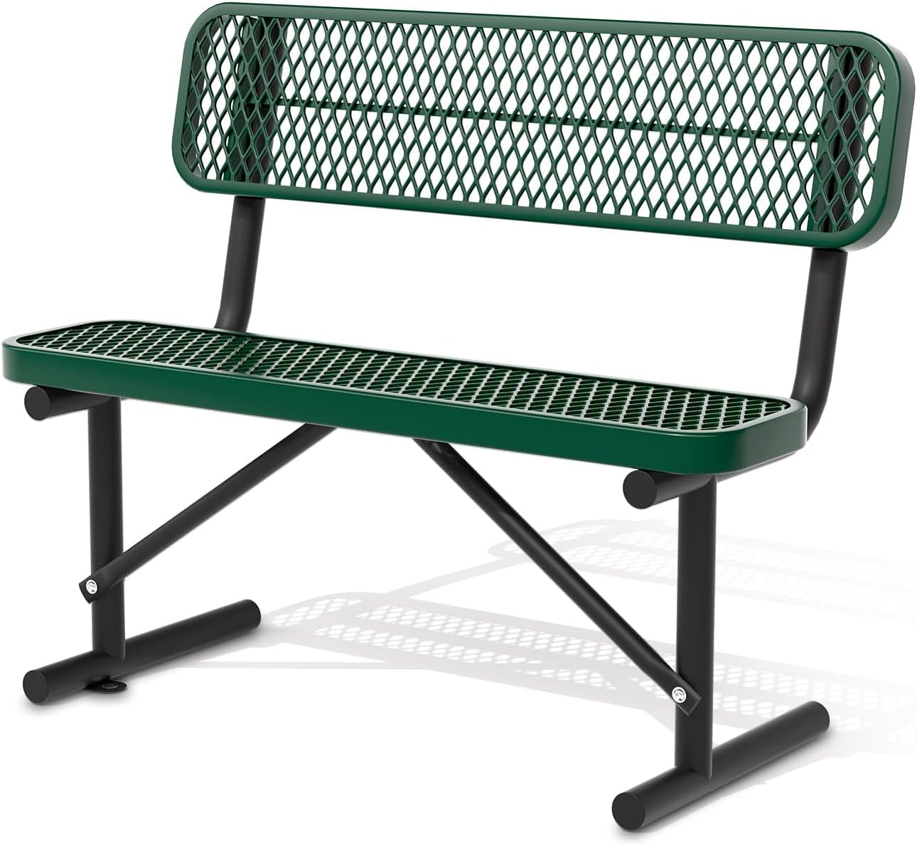 4FT Benches for Outside, Heavy-Duty Portable Outdoor Garden Bench with ...