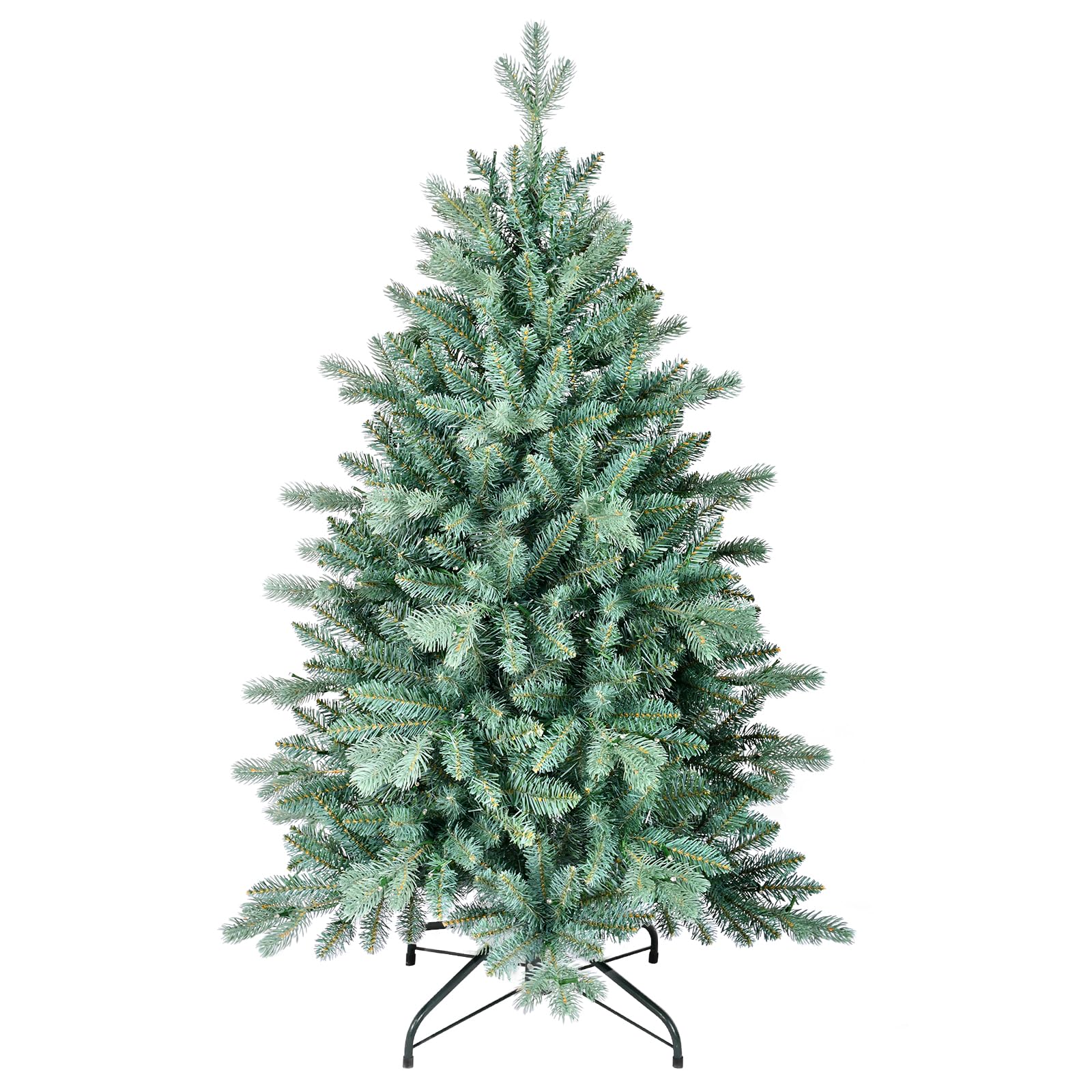 4FT Blue Spruce Artificial Christmas Tree - 600 PE&PVC Tips - Metal ...