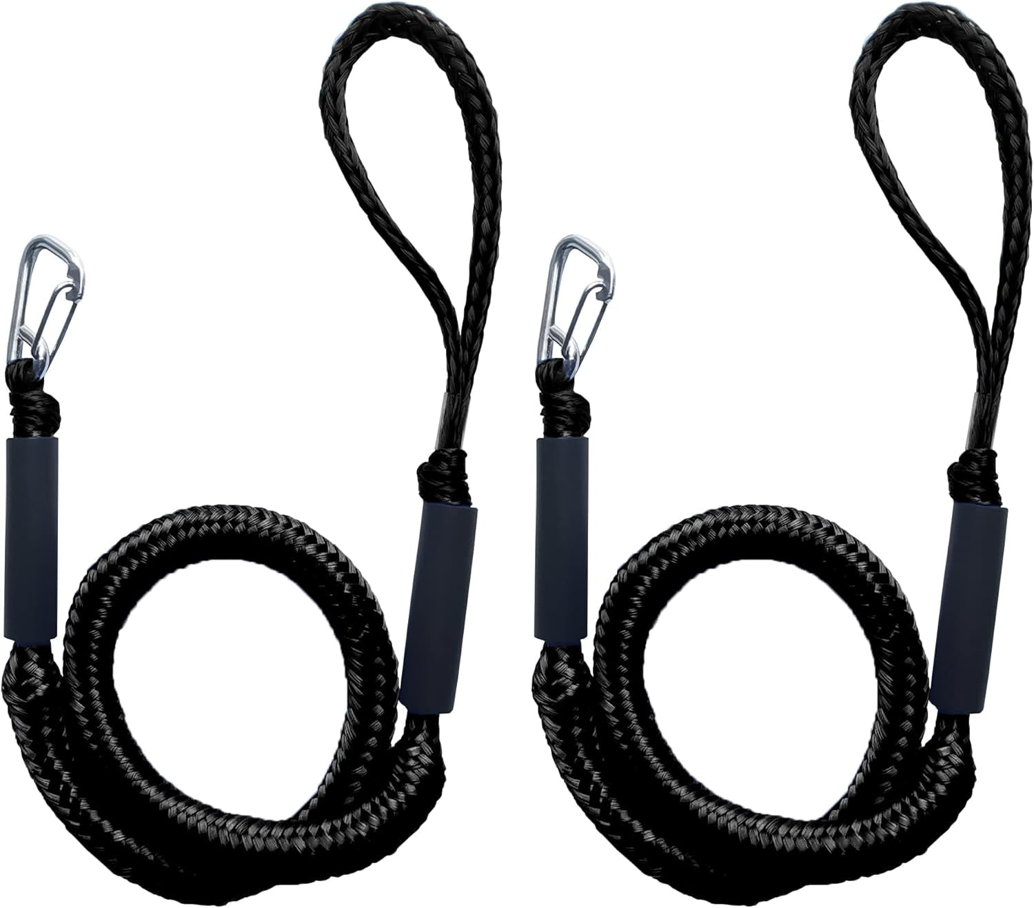 4FT Boat Bungee Dock Line with 1 Stainless Steel Clips - Marine Mooring ...