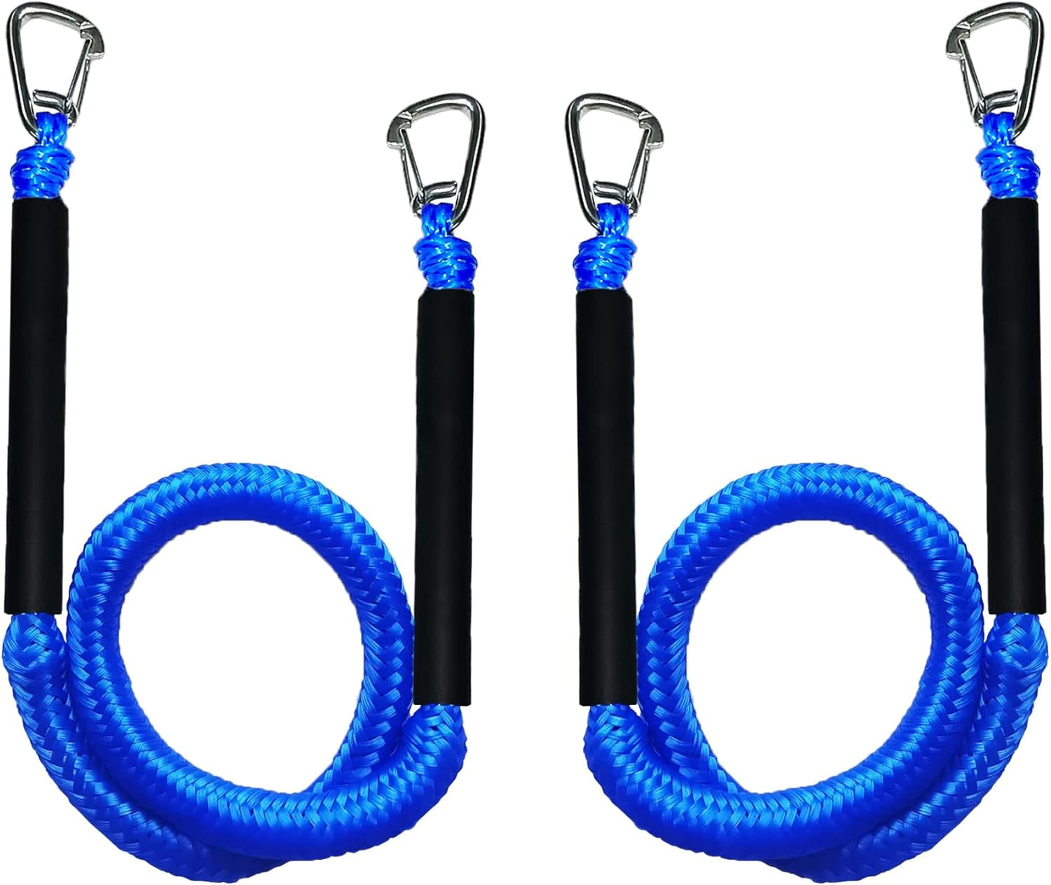 4FT Boat Bungee Dock Line with 2 Stainless Steel Clips - Marine Mooring ...