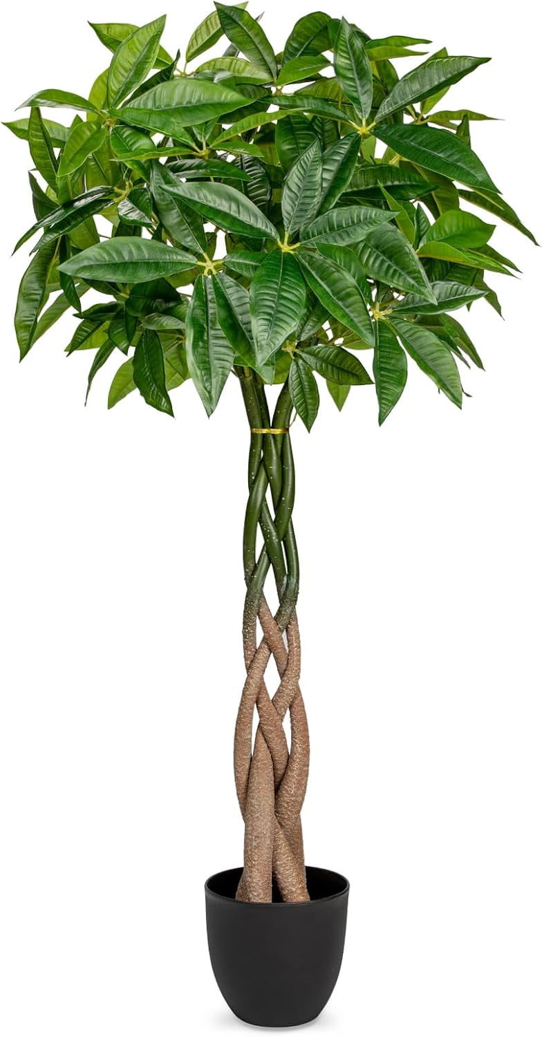 4FT Fake Money Tree Plant Indoor Tall Plants Artificial Money Tree Tall ...