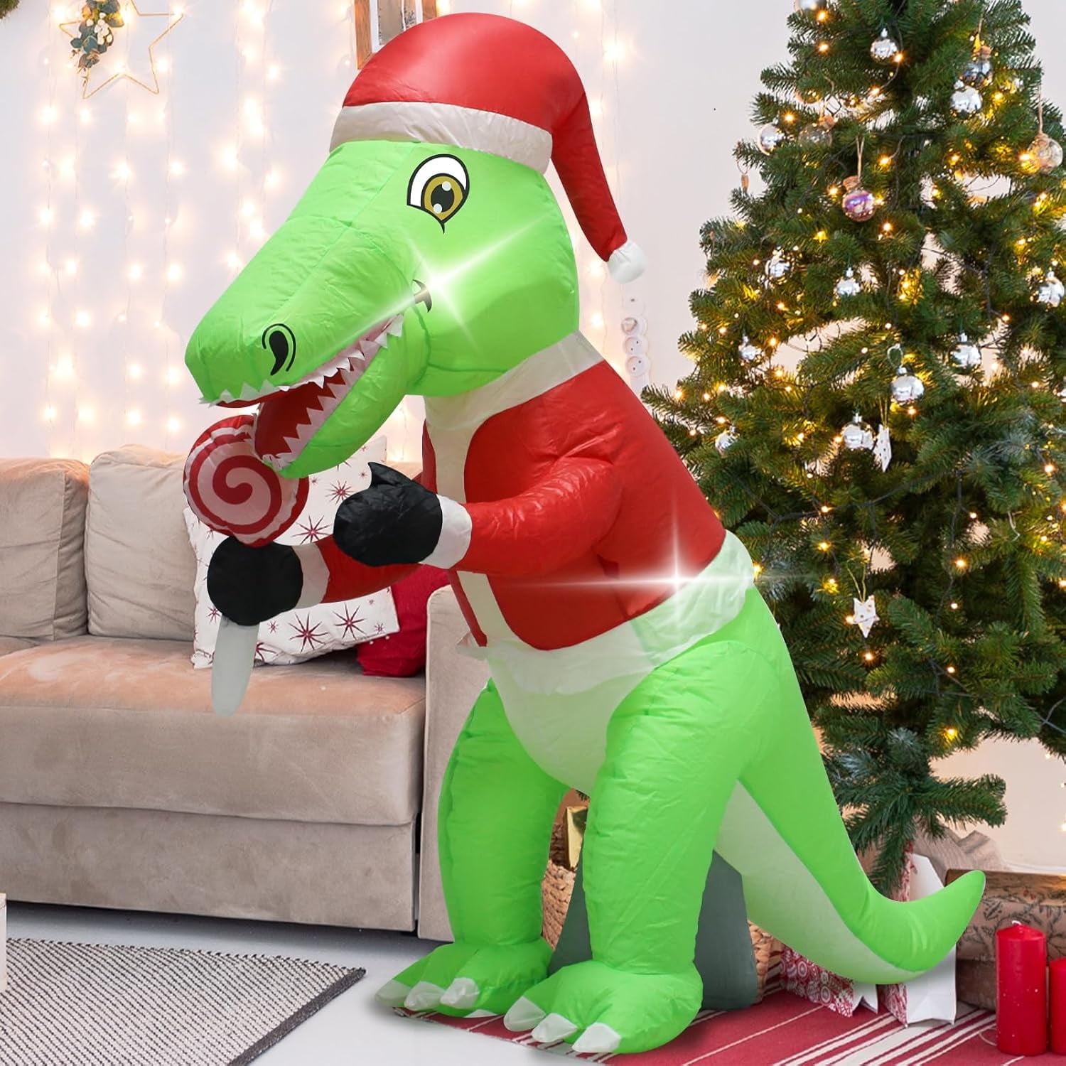 4FT Inflatables Christmas Spring Farm Ranch Blow up Animals Cute Pig ...