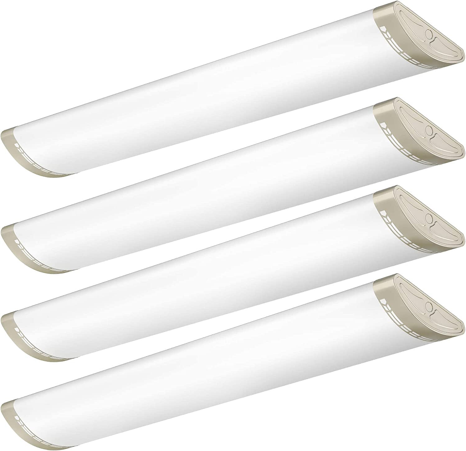 4FT LED Light Fixture 50W 5500lm Linear Flush Mount Light, 4000K ...