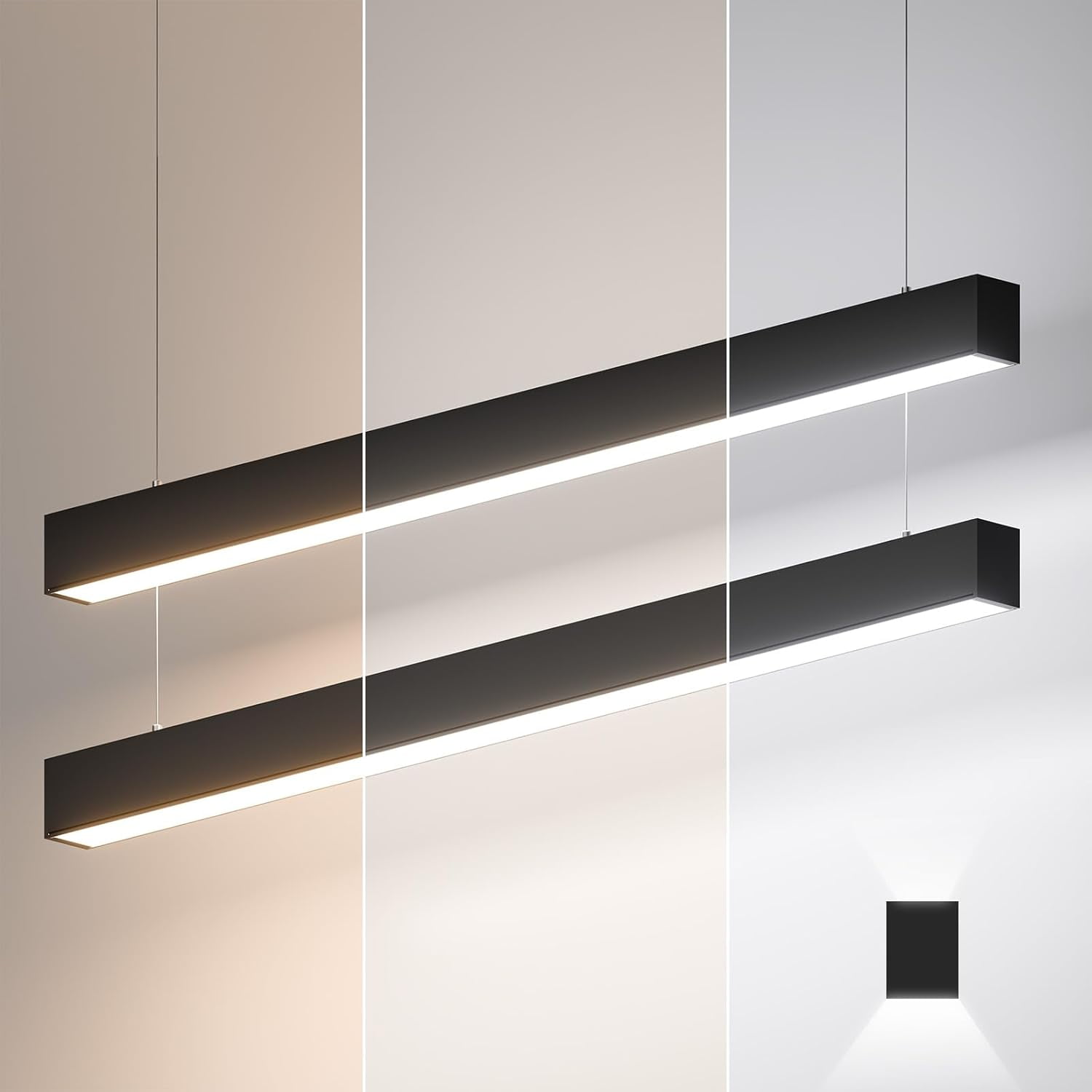 4FT LED Linear Lights Up and Down Light, 3000K/4000K/5000K 4 FT ...