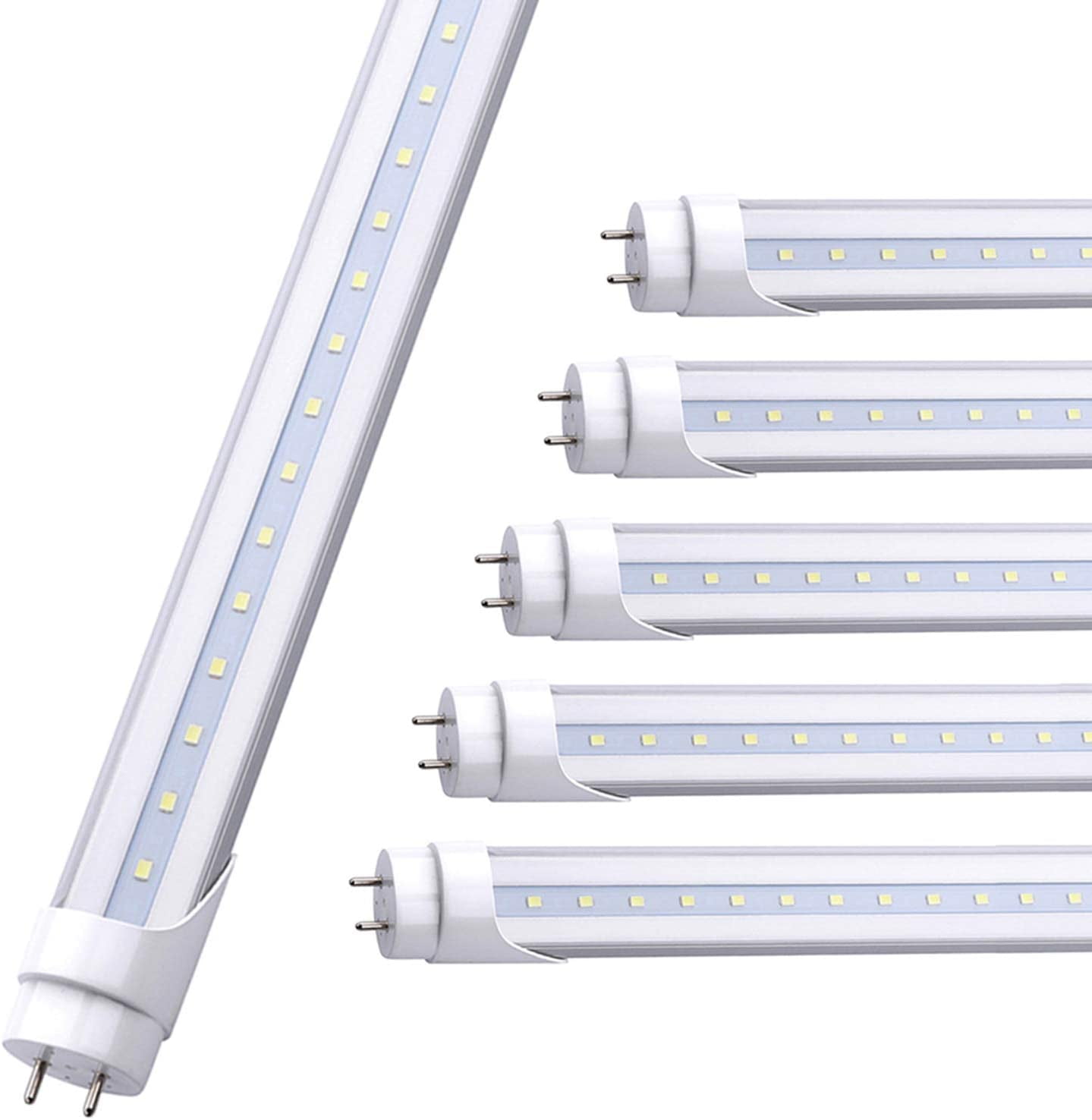 4FT LED Tube Light, 22W G13 Bi Pin LED Tube Light,5000K, Dual-Ended ...