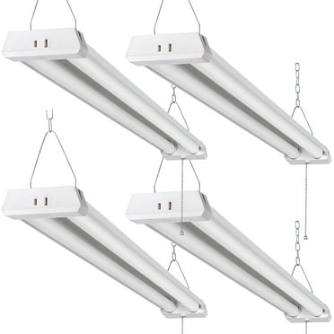 SKYSHALO 10 Pack 4 FT LED Shop Light 40W Linkable Ceiling Shop Light ...