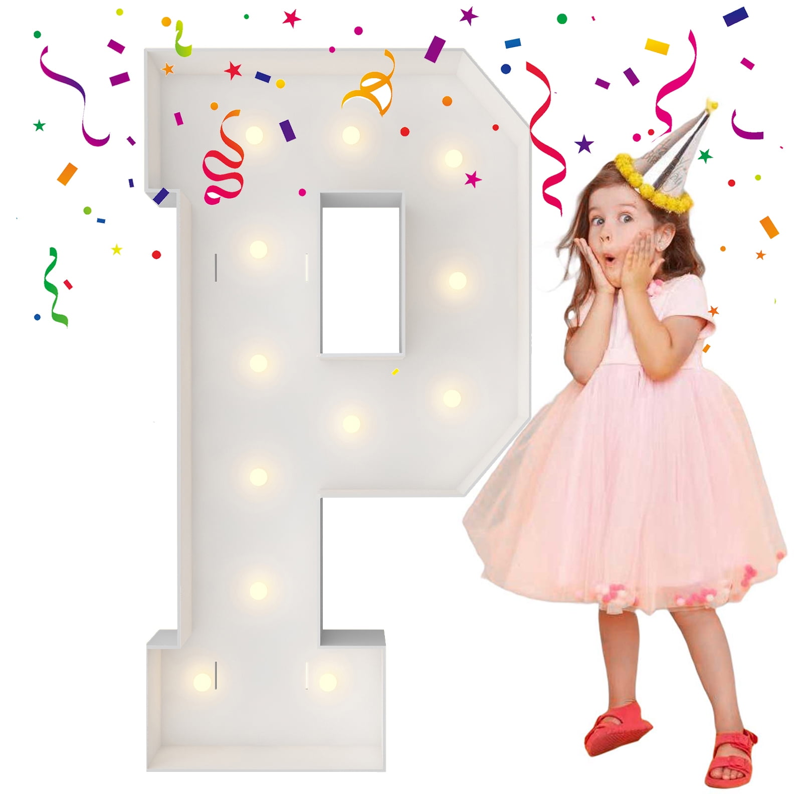 4FT Marquee Light Up Letters, Large Marquee Letters, Mosaic Balloon ...