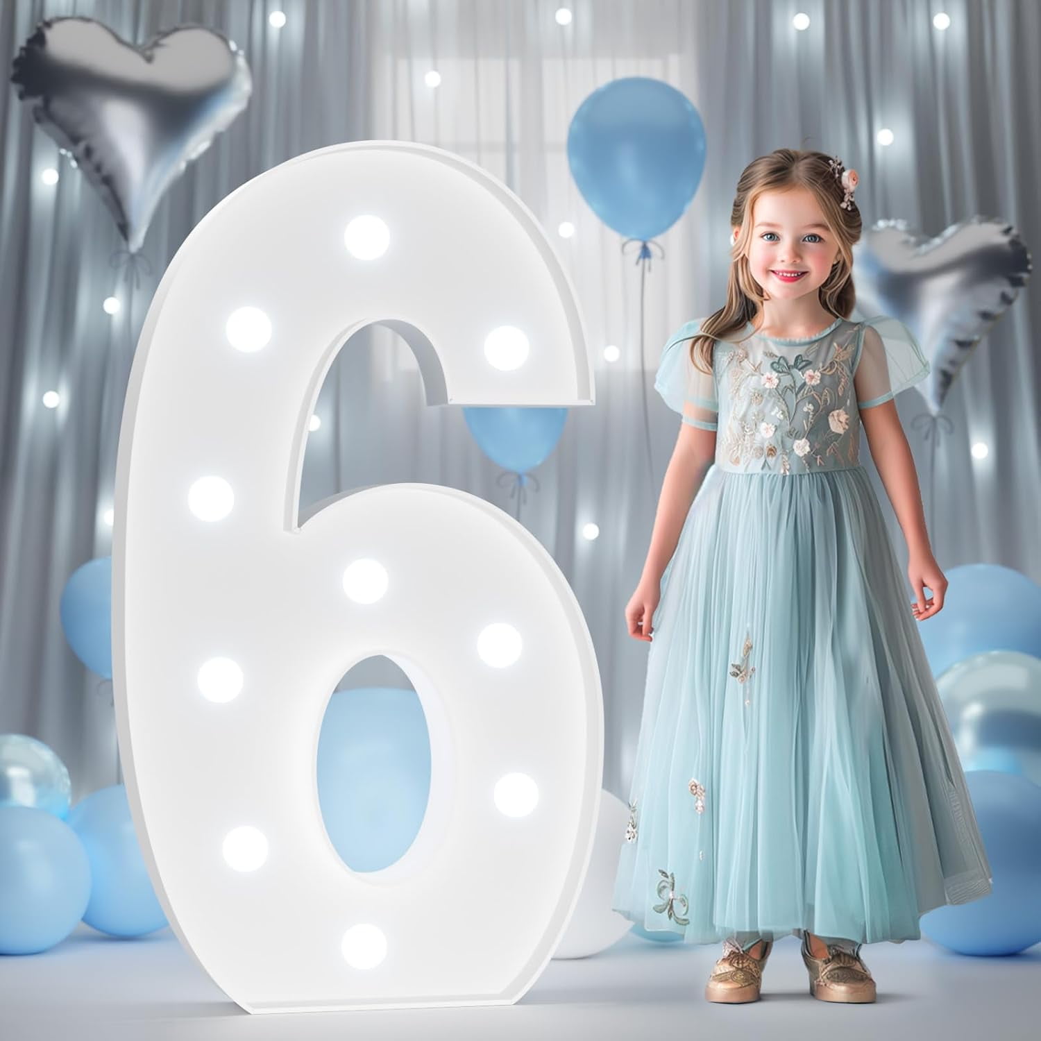 4FT Marquee Numbers Light Up Numbers, Marquee Numbers 4 Feet Tall with ...