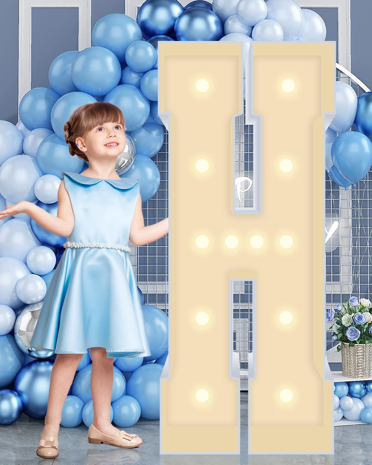 4FT Marquee Plastic Letters H - Light up Letters H Are Made from ...