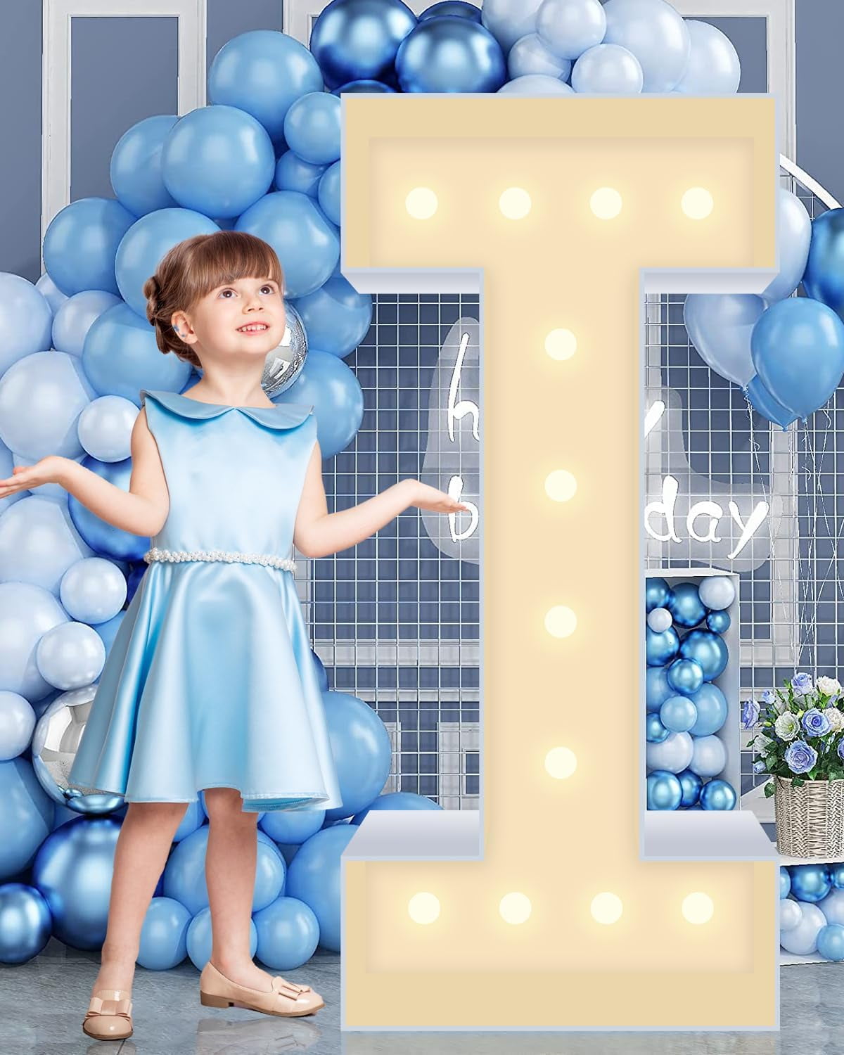 4FT Marquee Plastic Letters I - Light up Letters I Are Made from ...