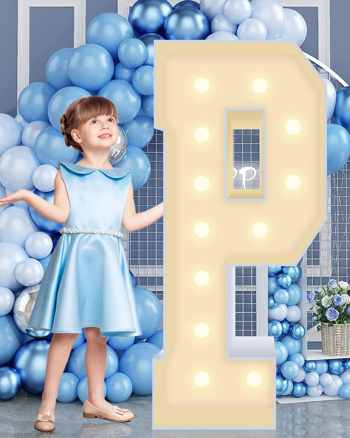 4FT Marquee Plastic Letters P - Light Up Letters P Are Made From ...