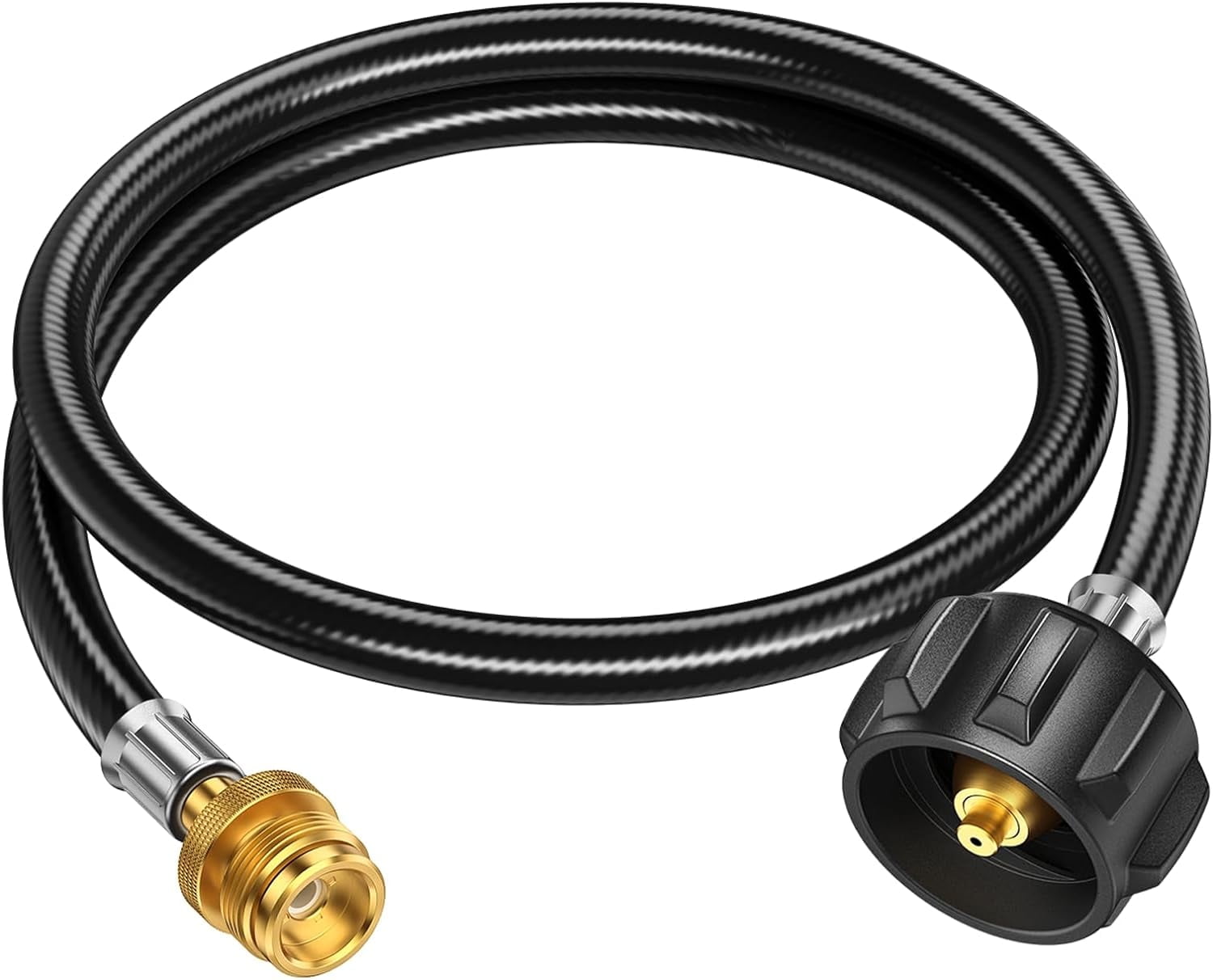 4FT Propane Hose Adapter 1lb to 20lb, Propane Tank Hose with QCC1/Type1 ...
