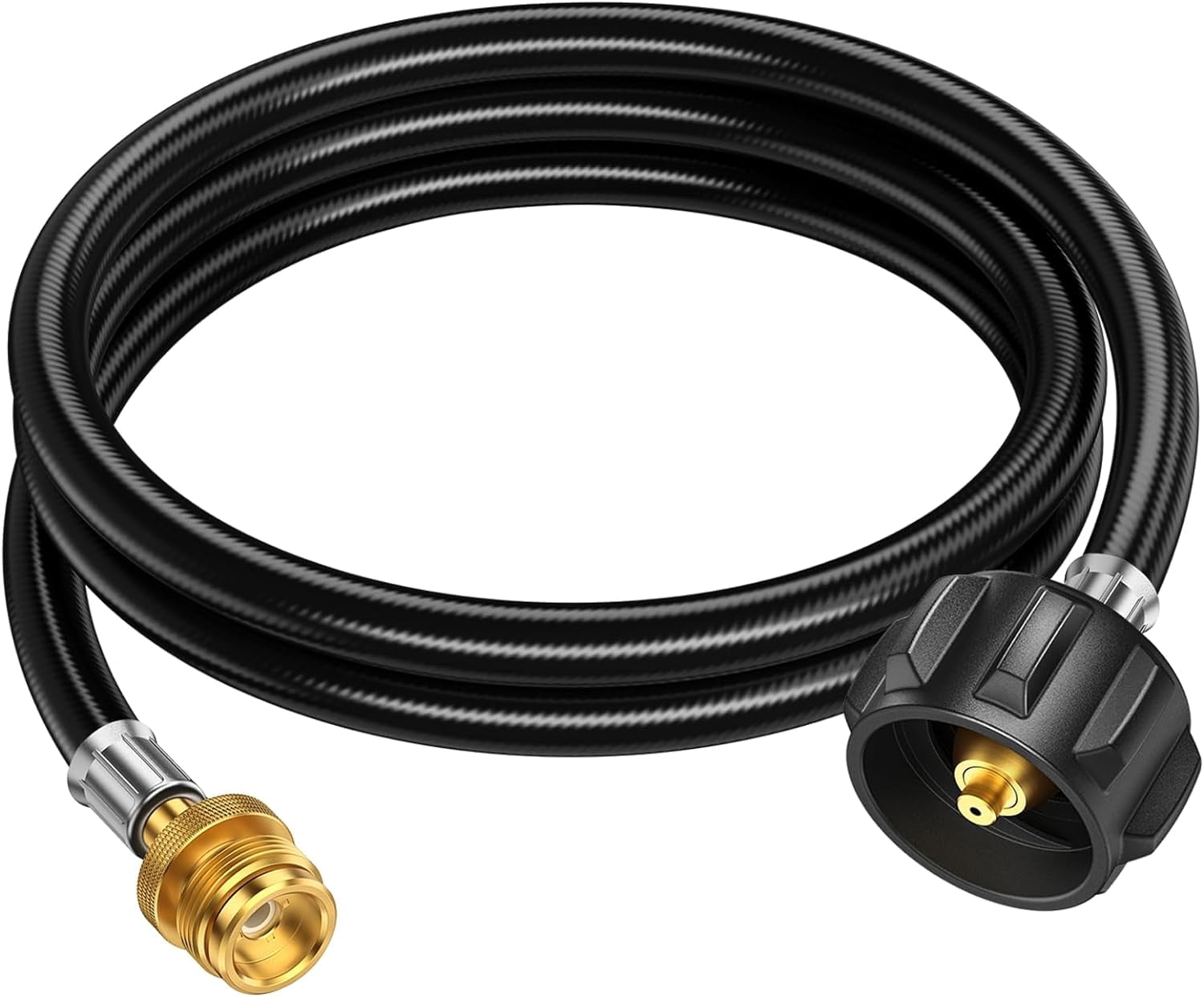 4FT Propane Hose Adapter 1lb to 20lb, Propane Tank Hose with QCC1/Type1 ...