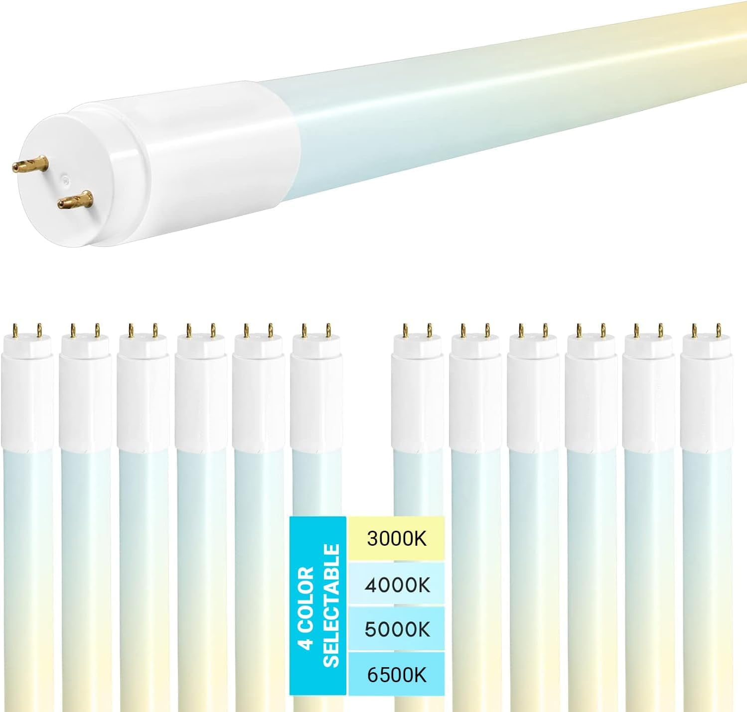 4FT T8 LED Tube Light, Type A+B, 12W/15W/18W/22W, 3000K | 4000K | 5000K ...