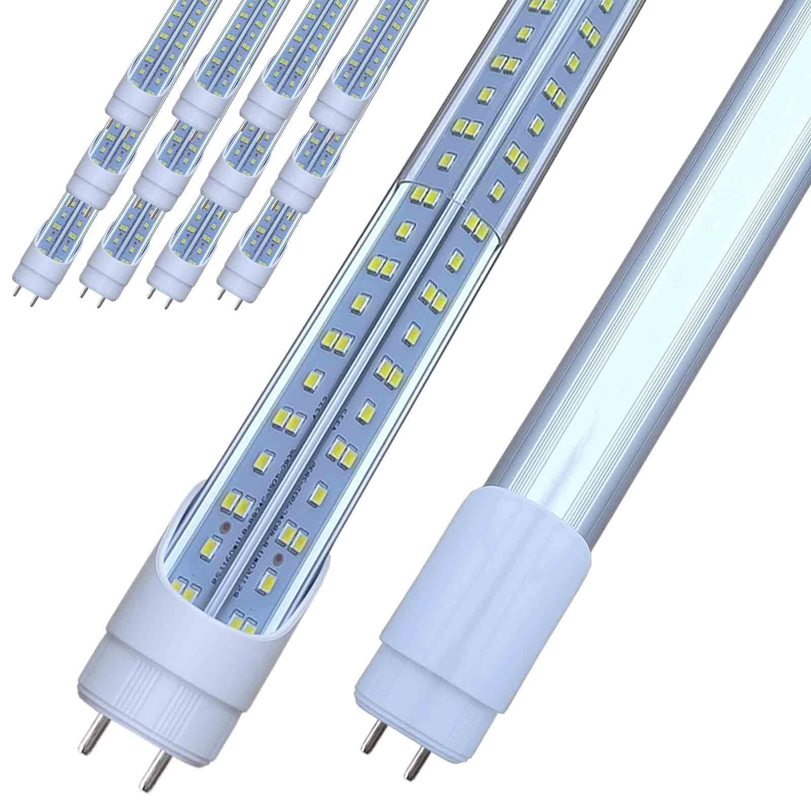 4FT T8 LED Tube Lights, 72W Equivalent, 7200LM 6500K Cool White, G13 Bi ...