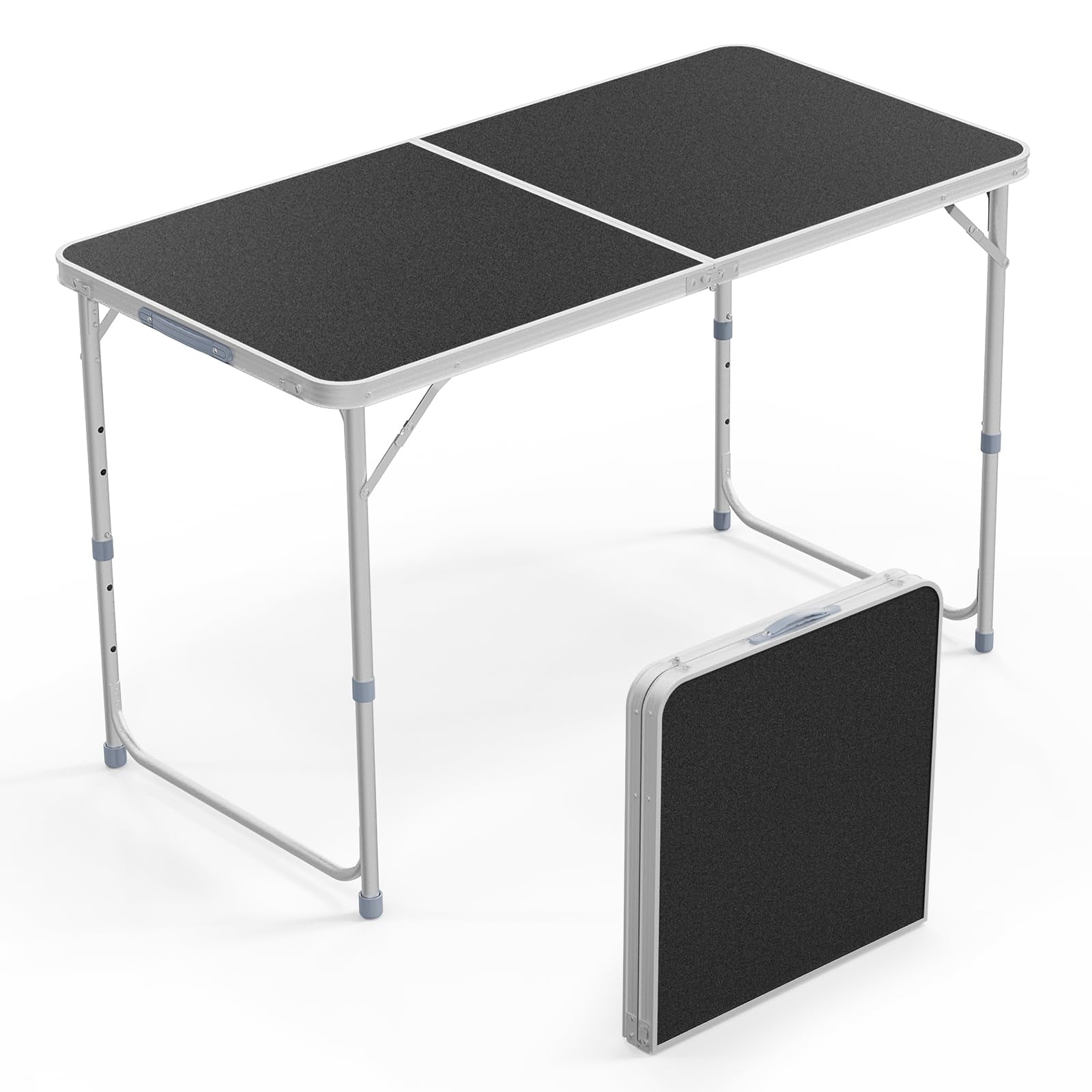 4FT Versatile Folding Table No Assembly Required Quick Setup for Home ...