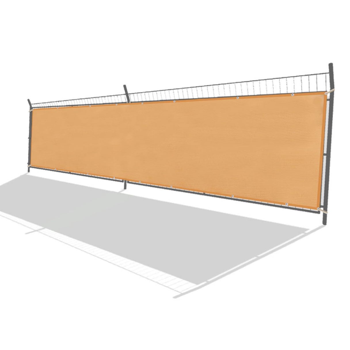 4FT x 25FT Fence Privacy Screen Wind Screen Mesh Fence Cover Fabric ...