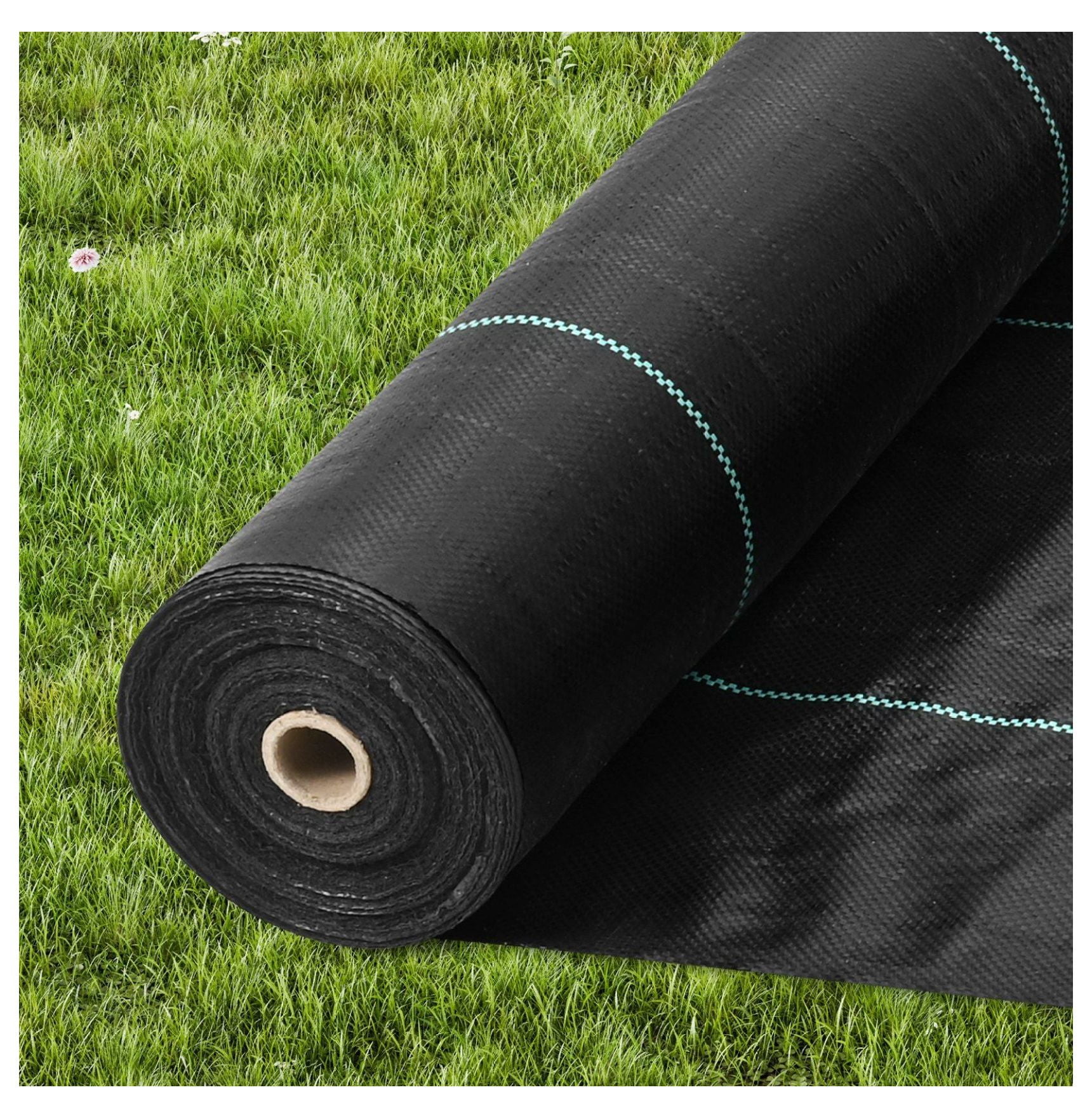 4FTx300FT Premium Heavy Duty Weed Barrier Landscape Fabric, 3.2OZ Woven ...
