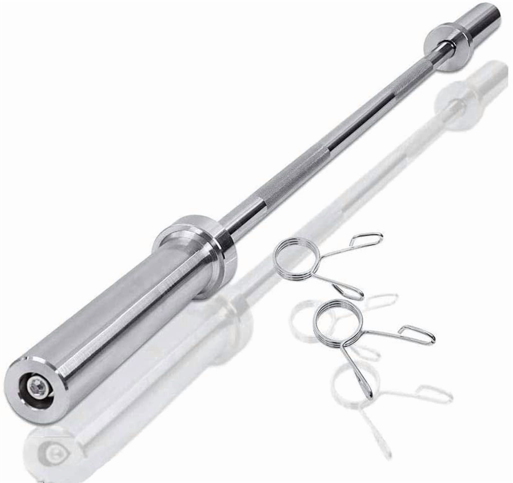 4Ft Olympic Barbell Bar for 2" Weight Plates, Chrome Weightlifting Bar ...