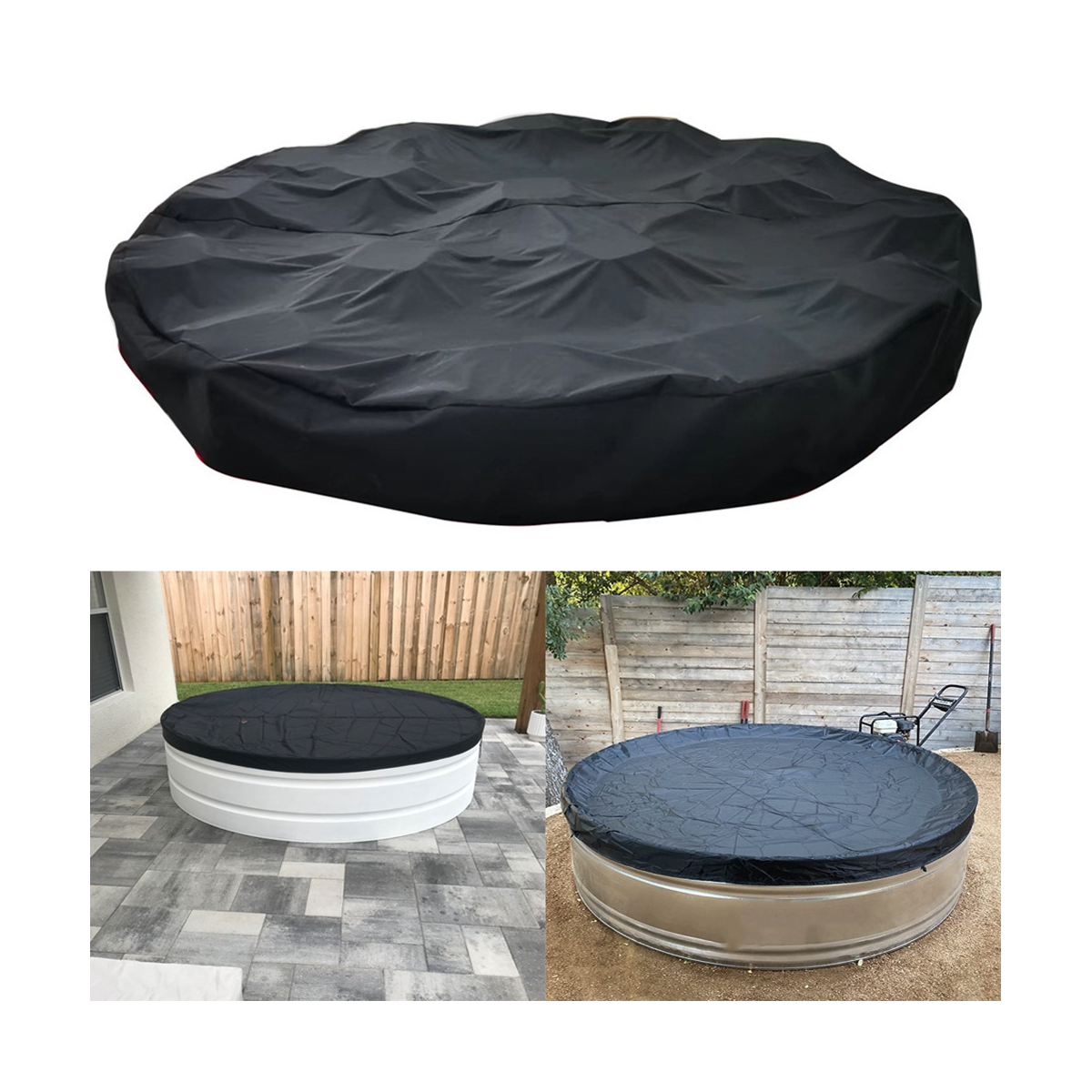 4Ft Pool Cover Above Ground Safety Swimming Pool Covers Waterproof Pool ...