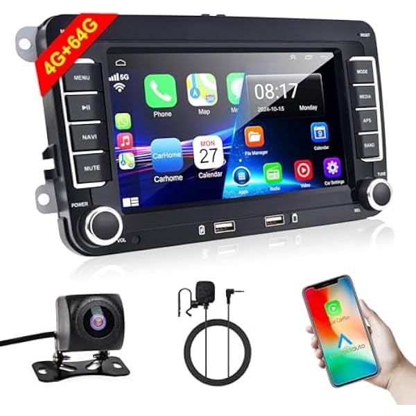 4G+64G Android 13 Car Radio For Vw Jetta Passat Seat Golf Amarok Polo ...