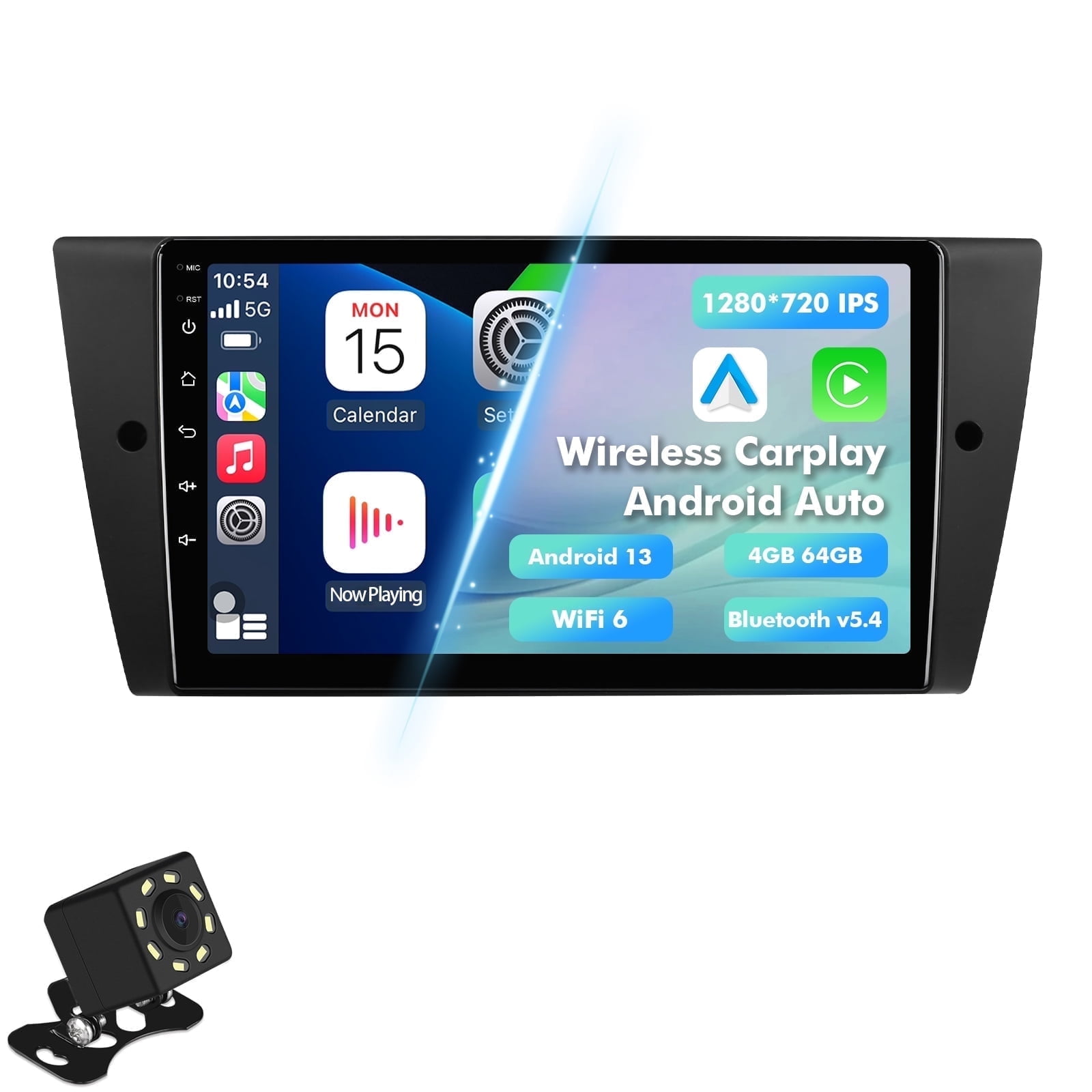4G 64G Android 13 Car radio for BMW 328i 335i 325i (E90/E91/E92/E93) 2005-2011 Multimedia Stereo ...