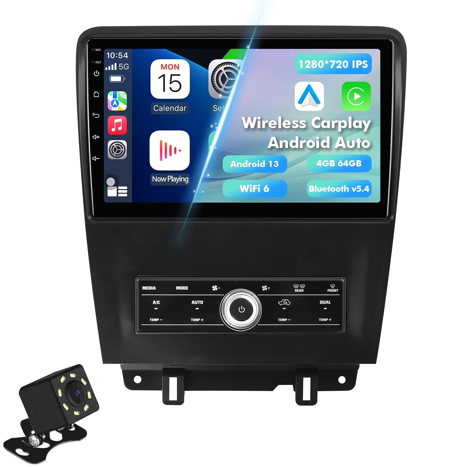 4G 64G Android 13 Car radio for Ford Mustang 2010 2011 2012 2013 2014 ...