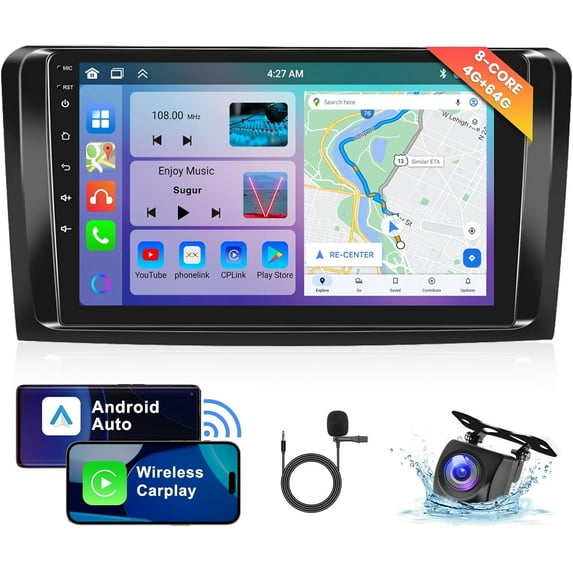 4G+64G Car Radio for Mercedes Benz ML GL ML350 GL320 X164 2005-2011 ...