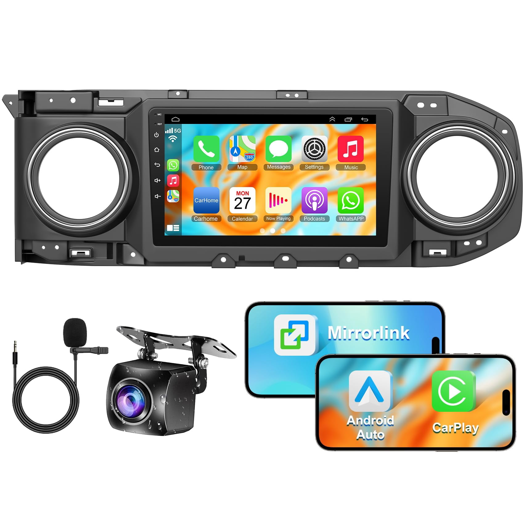 4G+64G Car Stereo Upgrade Radio for Toyota Tacoma 10 Inch Touchscreen ...